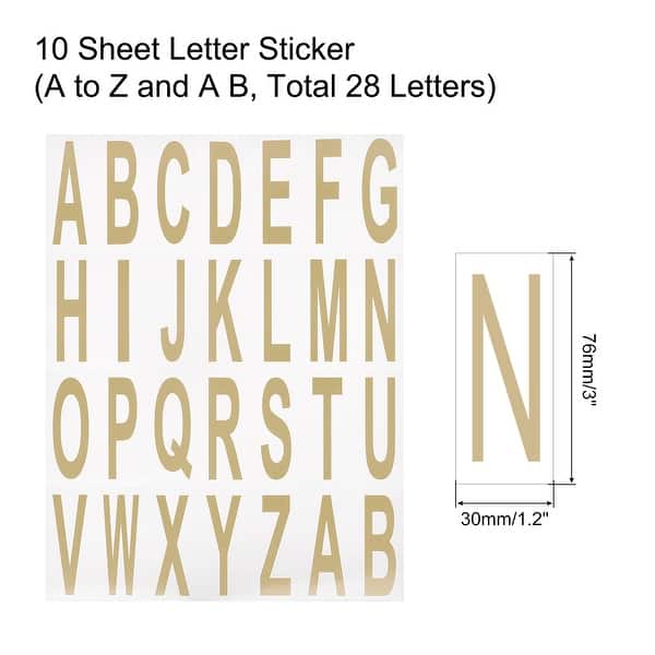 window sticker letters