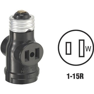 Leviton Blk Socket Adapter 002-1403 Unit: EACH - Bed Bath & Beyond ...