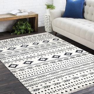 Overton Handmade Boho Moroccan Area Rug - Bed Bath & Beyond - 37349698