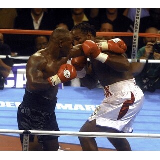 Boxing match between Mike Tyson and Lennox Lewis Photo Print - Bed Bath ...