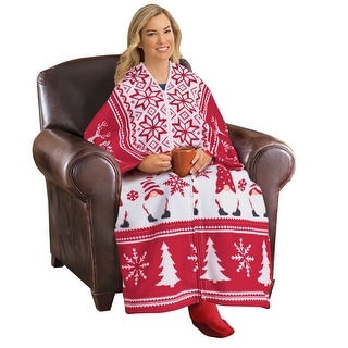 Nordic Gnome Zippered Soft Fleece Cuddle Wrap - Bed Bath & Beyond ...