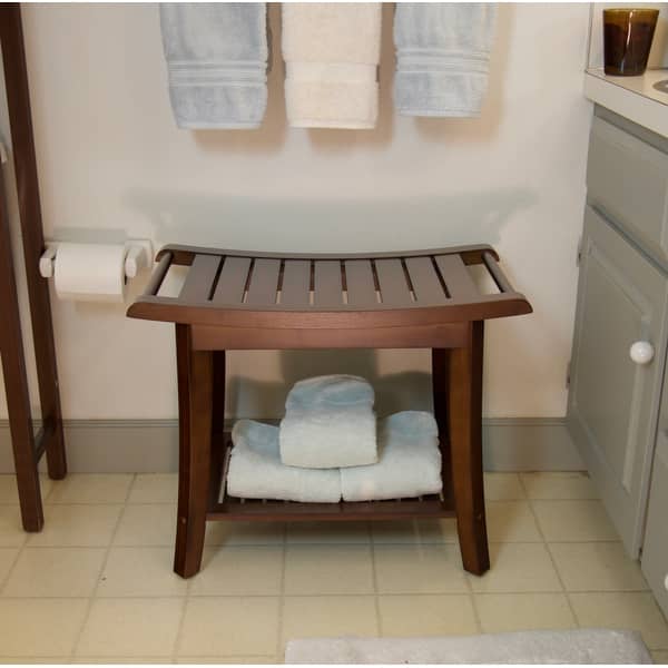 Solid Bamboo Spa Style Bench - On Sale - Bed Bath & Beyond - 30533599
