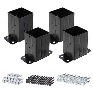 4 x 4 Inch Fence Post Fixed Base, Multi-functional Rust-resistant ...