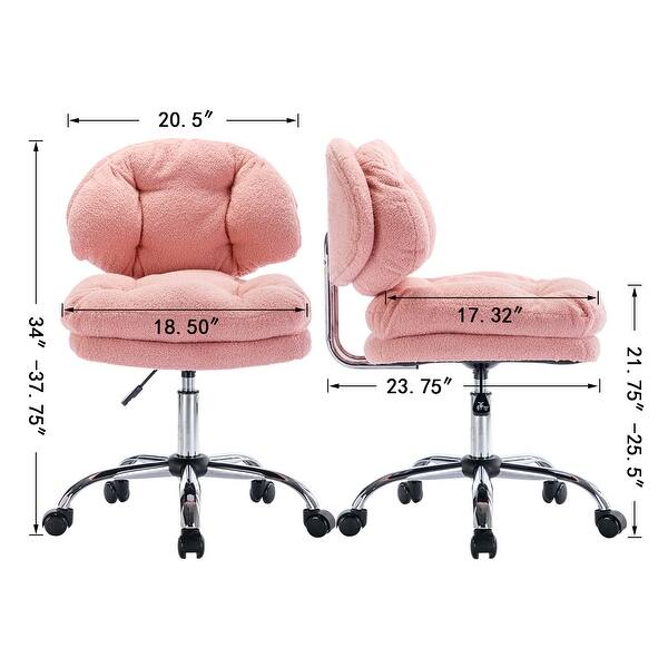 Teddy Velvet Makeup Pink Home Office Chair Bling desk - Bed Bath ...
