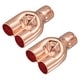 2pc Tee Y Type Copper Fitting Welding Joint Split Union Intersection 5/ ...