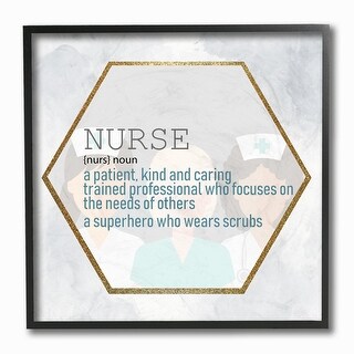 Stupell Nurse Professional Definition Health Care Superhero Sentiment ...