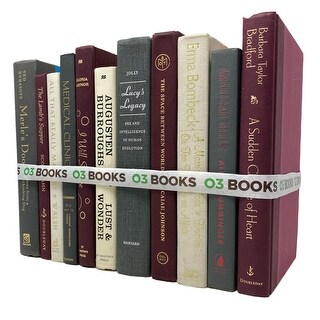 Burgundy Granite Decorative Books Gray, Burgundy and CrÃ¨me - N/A - Bed ...