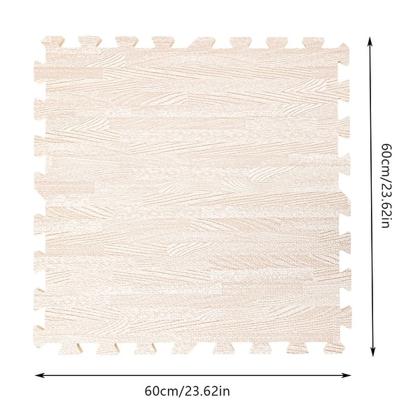 25 Pcs Interlocking 24x24 Foam Gym Floor Tiles Wood Grain Mats - Bed ...