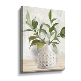 Ivory Ficus Stems Gallery Wrapped Canvas - Bed Bath & Beyond - 35802356