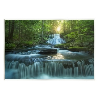 Stupell Rocky Waterfall Landscape Wall Plaque Art Design by Patrick ...