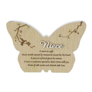 Butterfly Shape With Text- Niece Plaque - Bed Bath & Beyond - 42472479