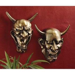Design Toscano Hannya Demon Mask Wall Sculptures - Bed Bath & Beyond ...