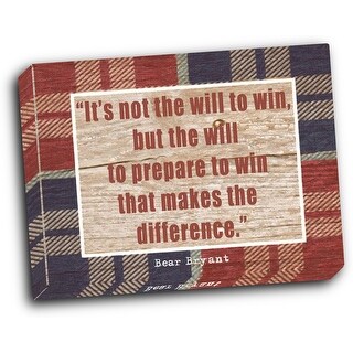 WILL TO WIN 20x16 Gallery Wrapped Stretched Canvas - Bed Bath & Beyond ...