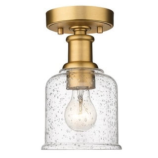 Bryant 1 Light 5.5 inch Heritage Brass Flush Mount Light - Bed Bath ...