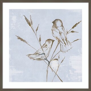 Pastel Birds I by Eli Jones Wood Framed Wall Art Print - Svelte Clay ...