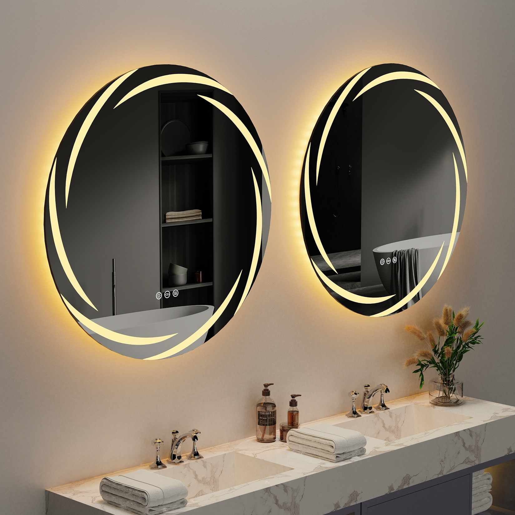 bathroom mirror led