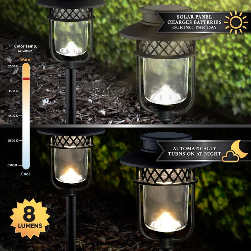 Classy Caps Stainless Steel Landscape, Path & Garden Light (Set of 4 ...