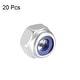 Hex Lock Nuts - 316 Stainless Steel Nylon Insert Self-Locking Nuts for ...