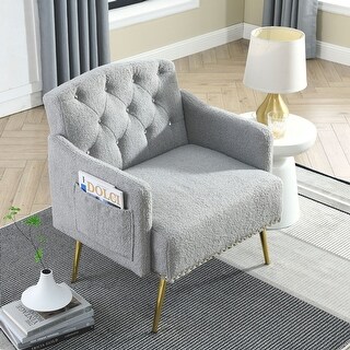 Chesterfield Tufted Upholstered Chair with Deep Buttons, Living Room ...