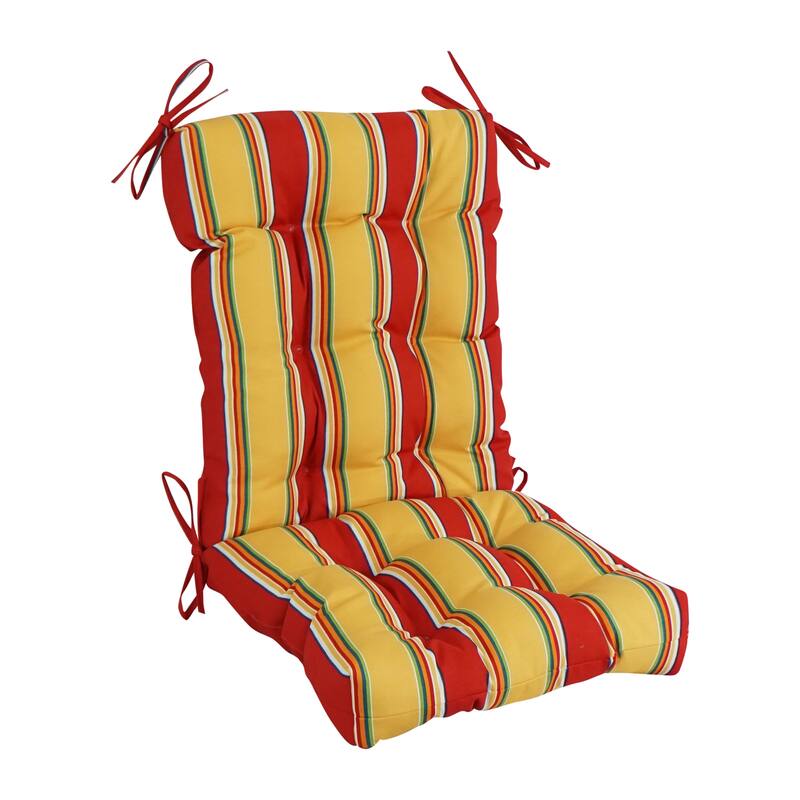Multi-section Tufted Outdoor Seat/Back Chair Cushion (Multiple Sizes ...