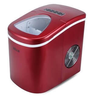 Della Portable Ice Maker w/Easy-Touch, Yield Up To 26 Pounds of Ice ...