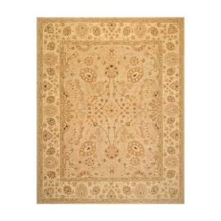 Hand Knotted Tan,Beige Persian Wool Oriental Area Rug (8x10) - 8' 1'' x ...