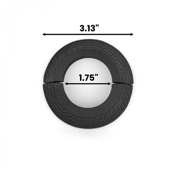 Aluminum Escutcheon Plate 3.13" OD Lacquered Black Finish Escutcheon 1. ...