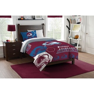 NHL 862 Avalanche Hexagon Twin Comforter Set - Bed Bath & Beyond - 34012070