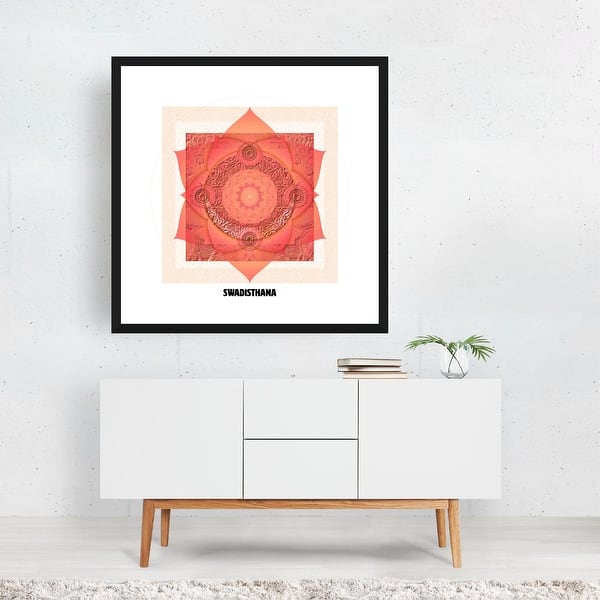 Sacral Chakra Sacred Geometry Collage Fine Art Yoga Art Print/Poster ...