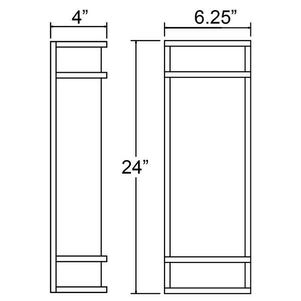 Cove 1-light ADA Bronze Large LED Outdoor Wall Sconce - Bed Bath ...