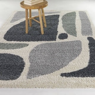 Cesare Abstract Shag Area Rug - Bed Bath & Beyond - 38197296