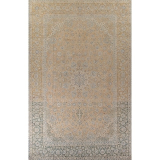 Traditional Najafabad Persian Vintage Rug Handmade Wool Carpet - 11'0 ...