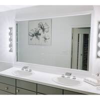 Woodford White Framed Vanity Mirror - On Sale - Bed Bath & Beyond ...