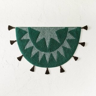 Half Moon Bath Rug in Green - Bed Bath & Beyond - 39406887