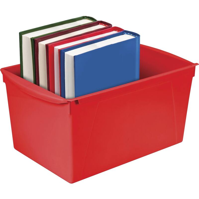 Storex Wide Book Bin, Assorted Color, Set of 6 - Overstock - 34990000