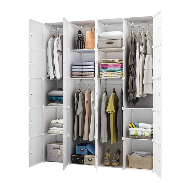 Portable Closet Wardrobe Closet Room Closet with Doors Wardrobe with ...