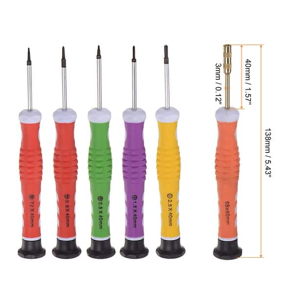 6pcs Precision Screwdriver Set Swivel Lid for Electronics Repair ...