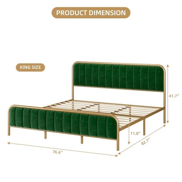 Heavy Duty Velvet Upholstered Platform Bed On Sale Bed Bath