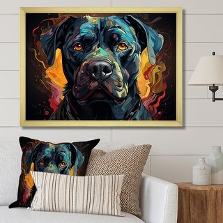 Designart "Cane Corso Confidence " Animals Dog Framed Wall Art Living ...