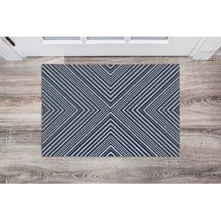 CORI NAVY Doormat By Kavka Designs - Bed Bath & Beyond - 33584891