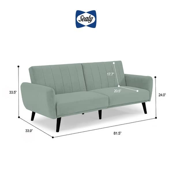 Vento Sofa Convertible in Cosmic Teal by Sealy Sofa Convertibles - Bed ...