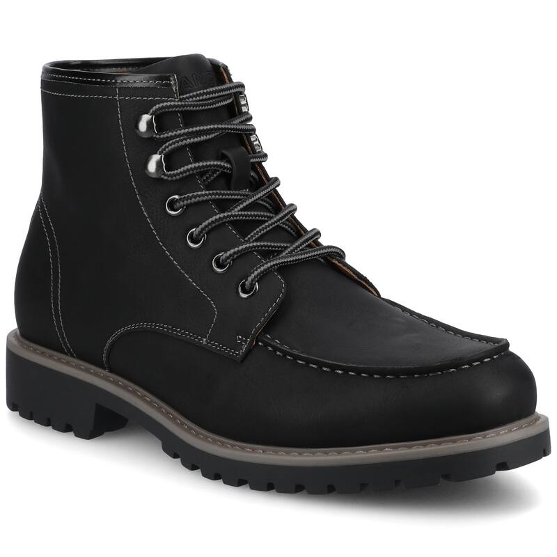 Vance Men's Zeus Medium and Wide Width Moc Toe Boot - Overstock - 43422380