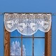 Embroidered Holiday Angels Design Lace Window Valance - 16 x 45 - Bed ...