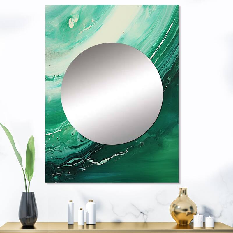 Designart "Jade Jupiter Planet In Outer Space" Our Solar System Mirror ...