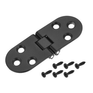3.15x1.18inch Flip Hinges Sewing Machine with Screws Black 4Pcs - Bed ...