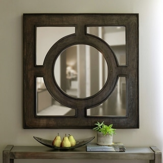Wooden Portal Square Mirror - Dark Brown - Bed Bath & Beyond - 40139336