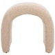 SAFAVIEH Kibo Curved Waterfall Velvet Ottoman. - Bed Bath & Beyond ...
