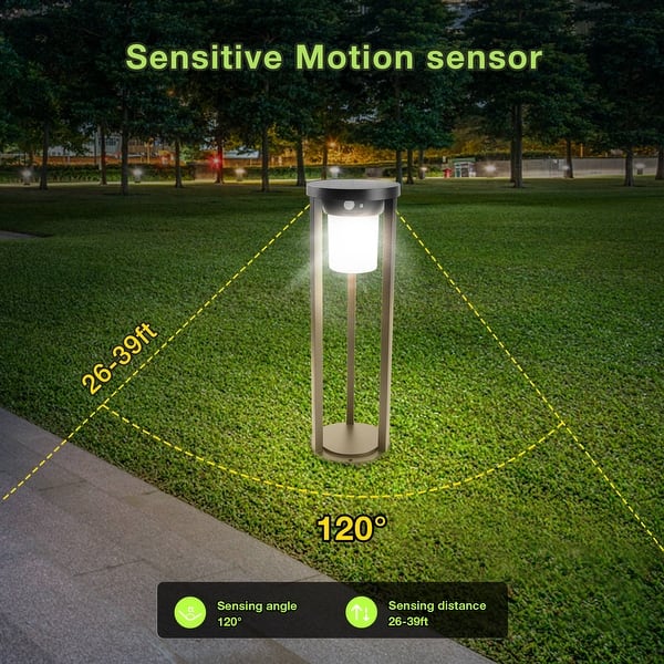 2-Pack Solar Outdoor Light Pathway Garden Dusk to Dawn with Stake 1989 ...
