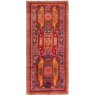 Canvello Vintage North West Red Kitchen Rug - 4'6" X 10'2" - 4' 6" X 10 ...