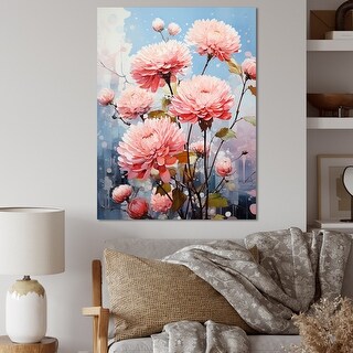 Designart "Transparent Mums Allow Intricate Details" Mums Wall Art ...